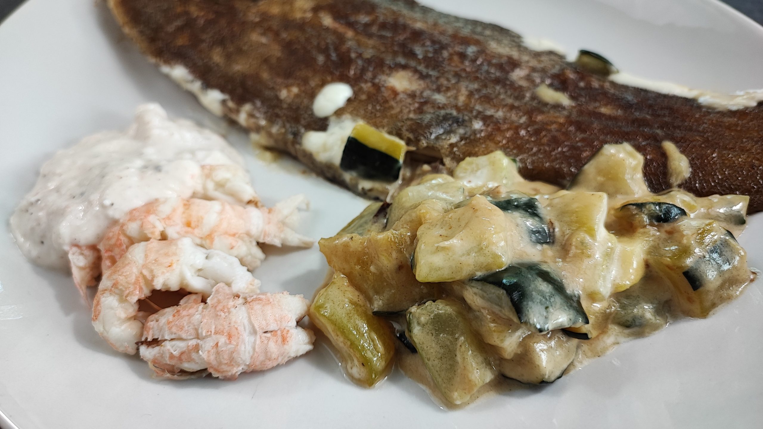 Sole et sa crème de langoustine - Rocher Océan